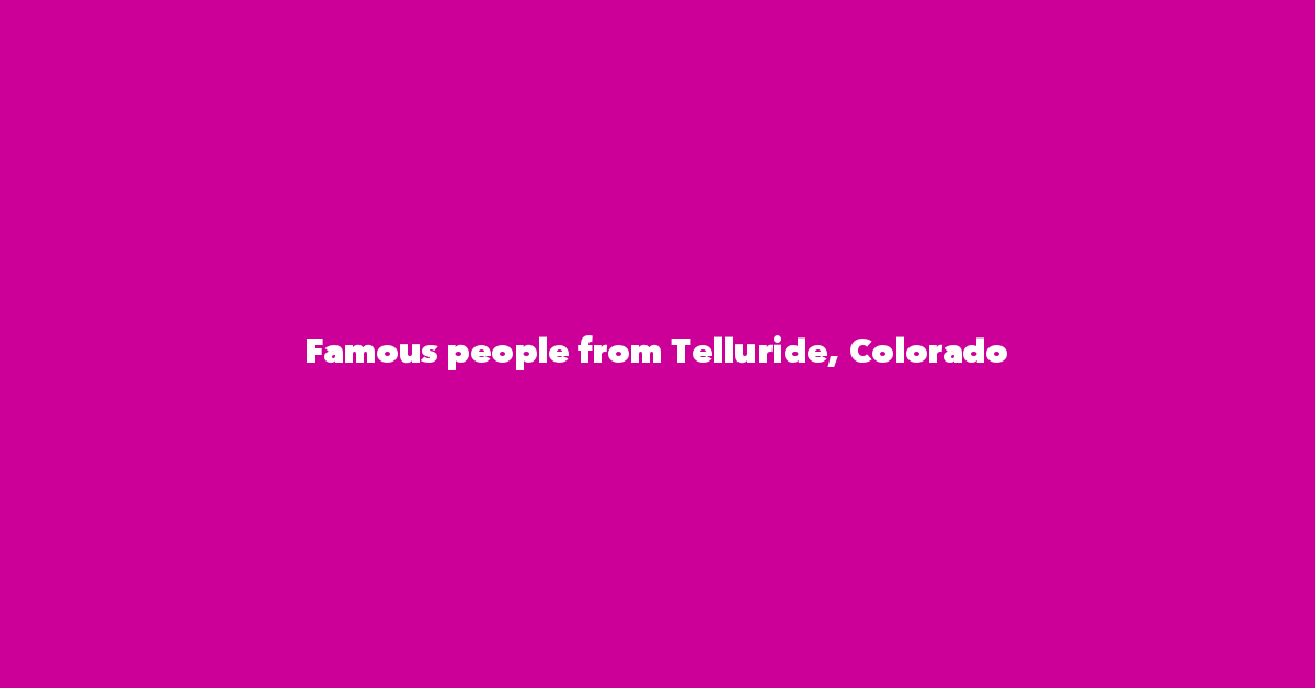 Famous People From Telluride, Colorado - #1 is Ingo Swann