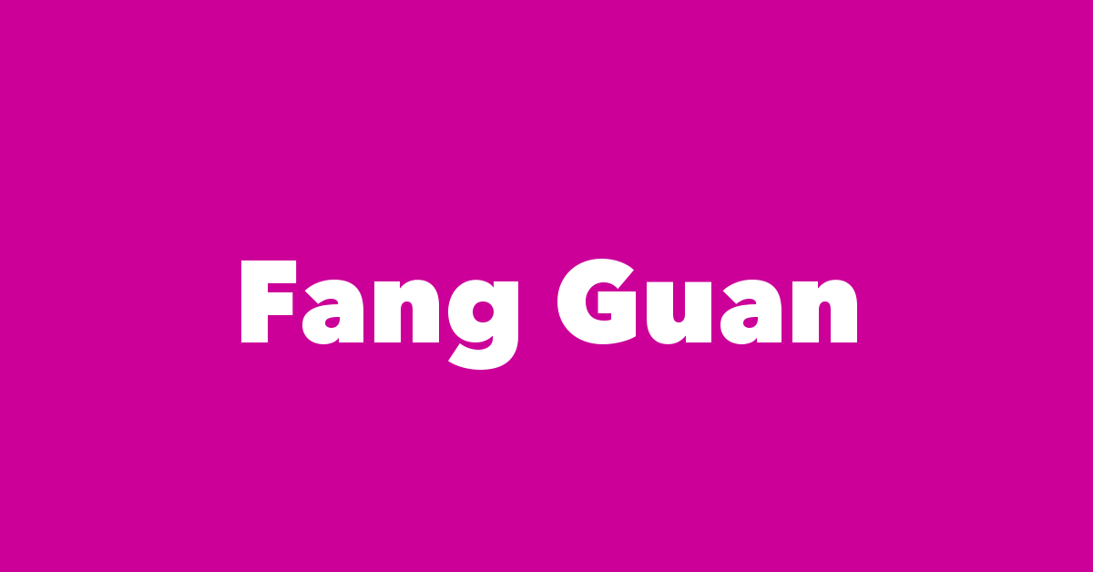 Fang Guan - Spouse, Children, Birthday & More