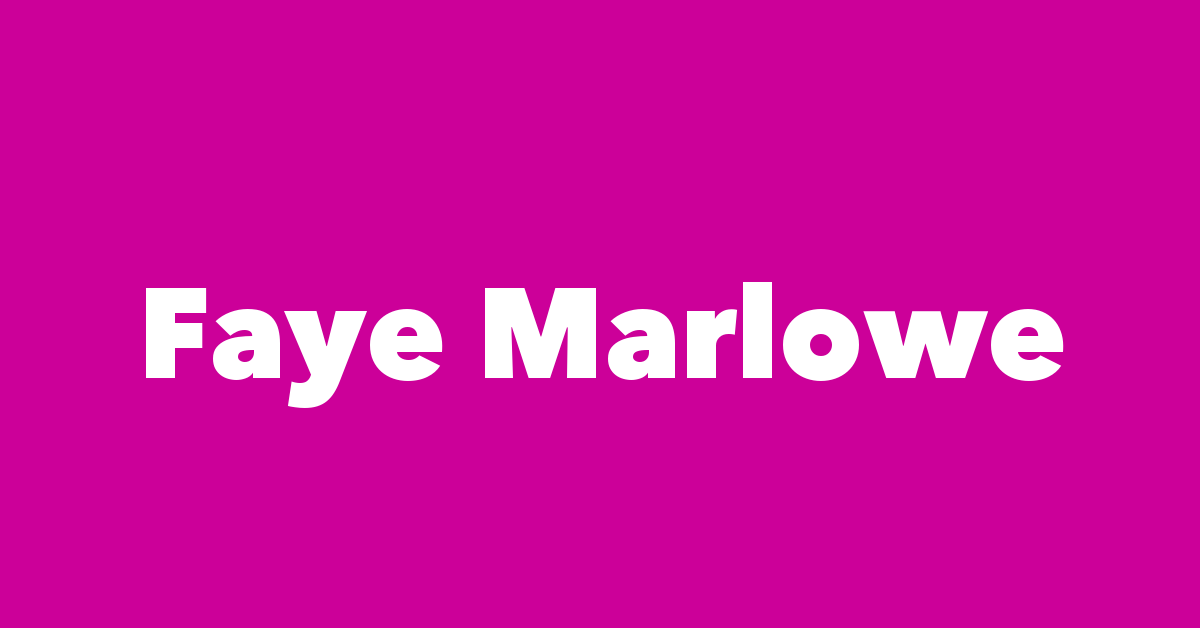 Faye Marlowe - Spouse, Children, Birthday & More
