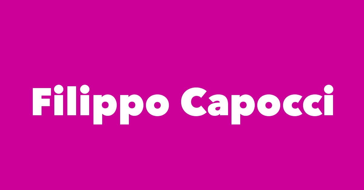 Filippo Capocci - Spouse, Children, Birthday & More