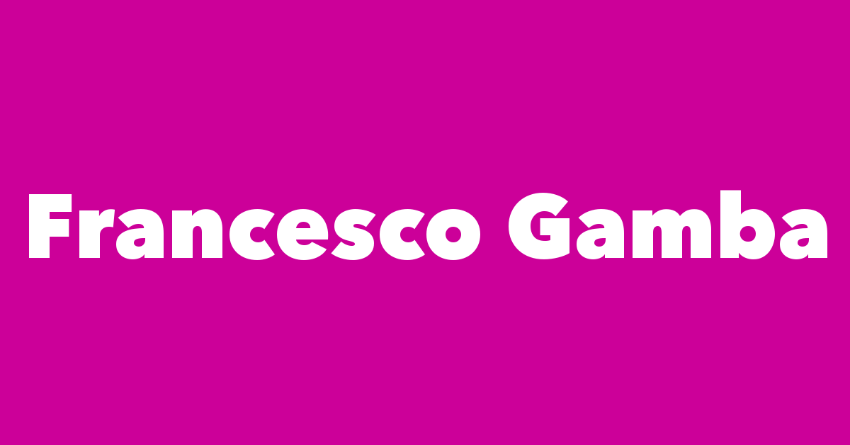Francesco Gamba - Spouse, Children, Birthday & More