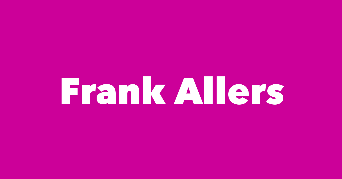 Frank Allers - Spouse, Children, Birthday & More