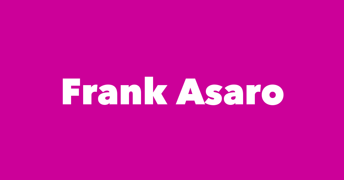 Frank Asaro - Spouse, Children, Birthday & More
