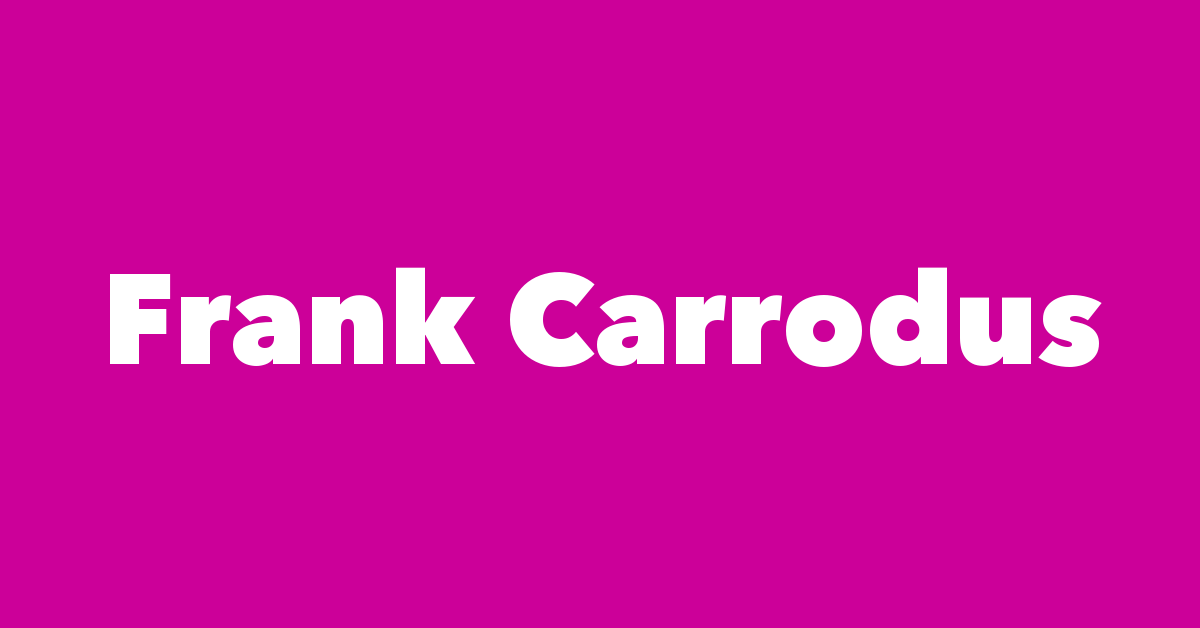 Frank Carrodus - Spouse, Children, Birthday & More