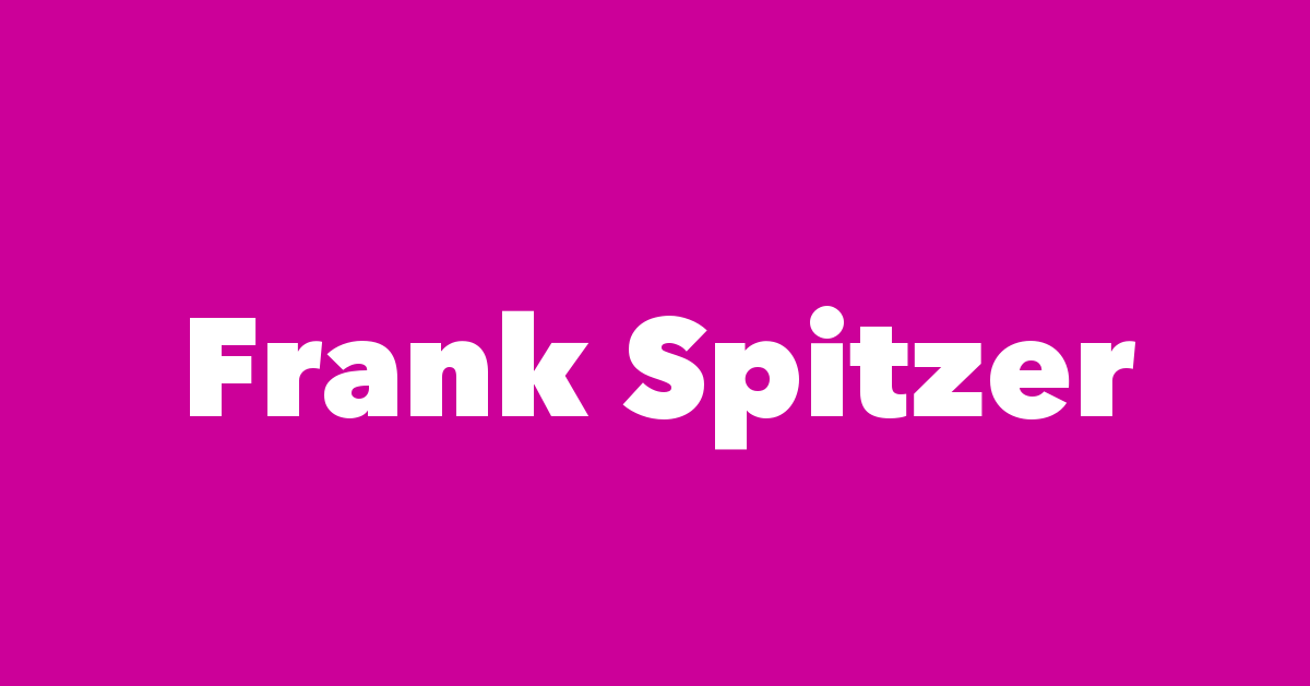 Frank Spitzer - Spouse, Children, Birthday & More