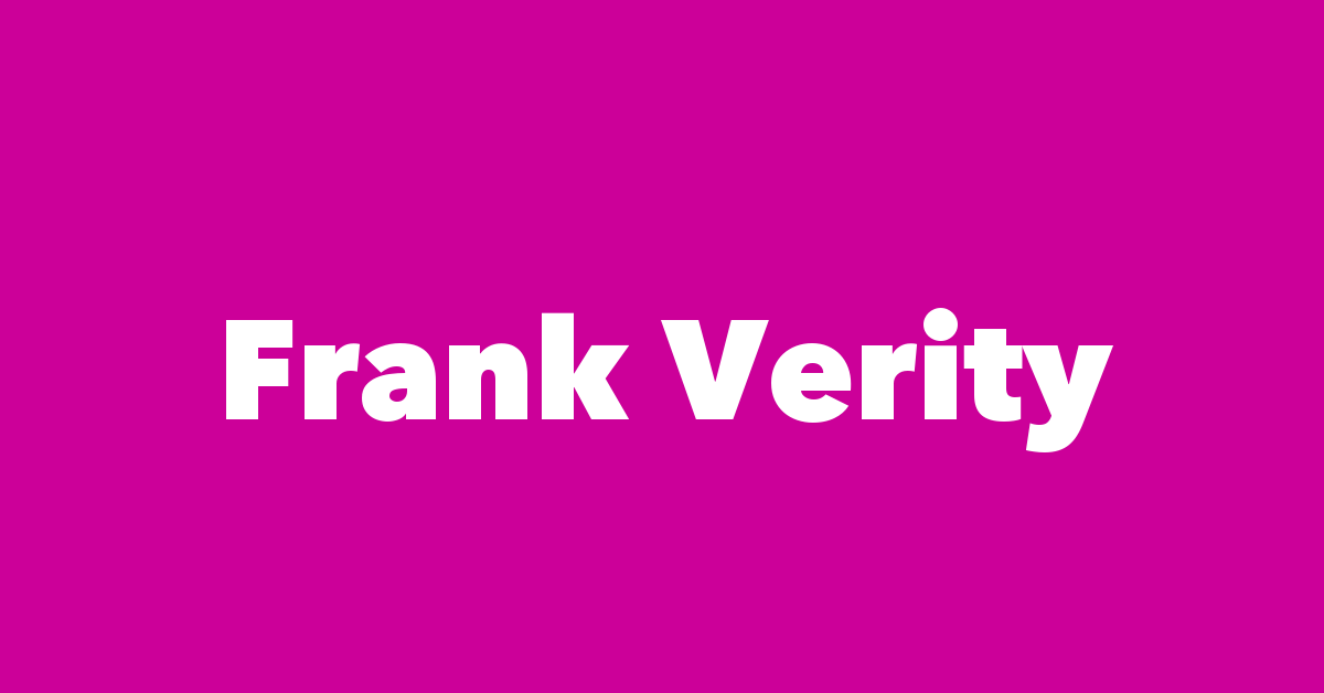Frank Verity - Spouse, Children, Birthday & More