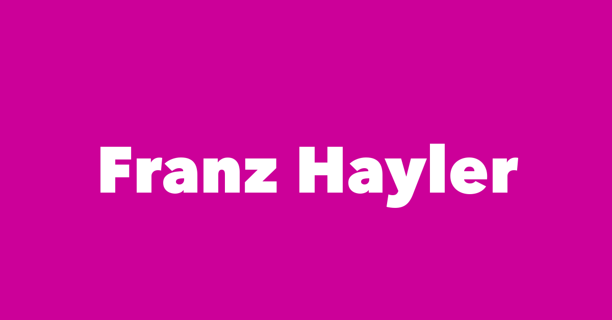 Franz Hayler - Spouse, Children, Birthday & More