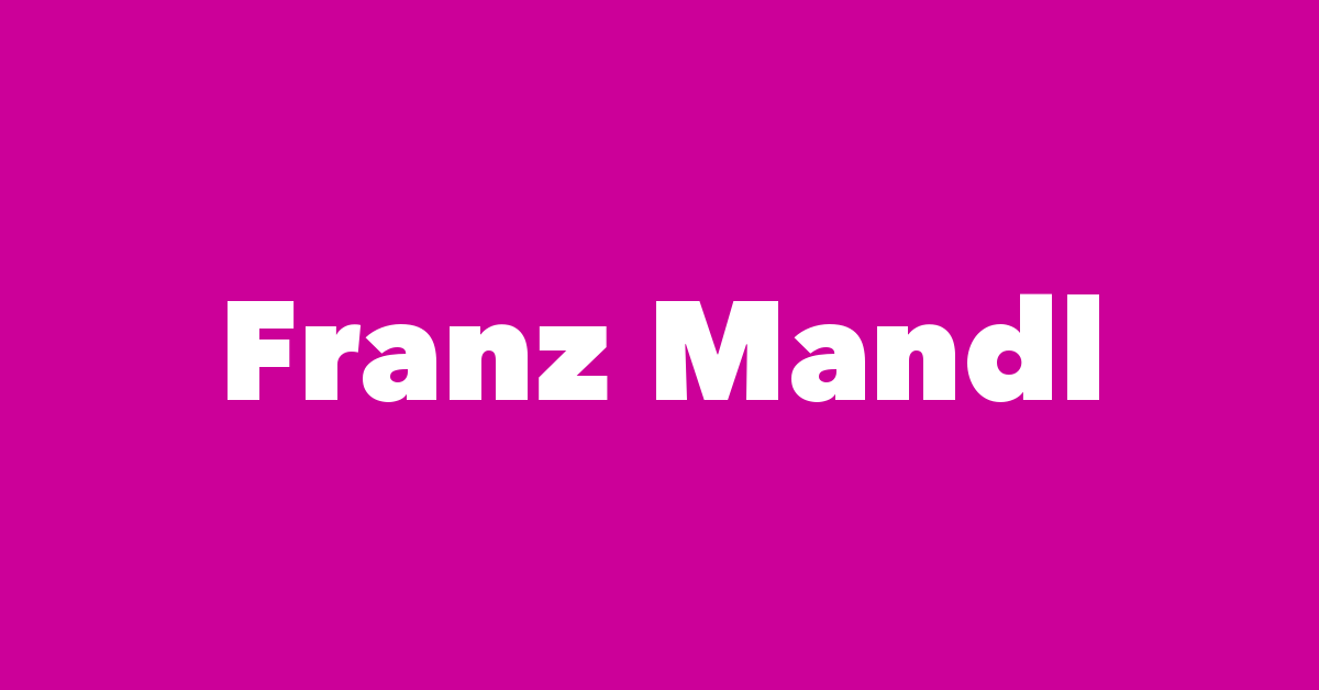Franz Mandl - Spouse, Children, Birthday & More