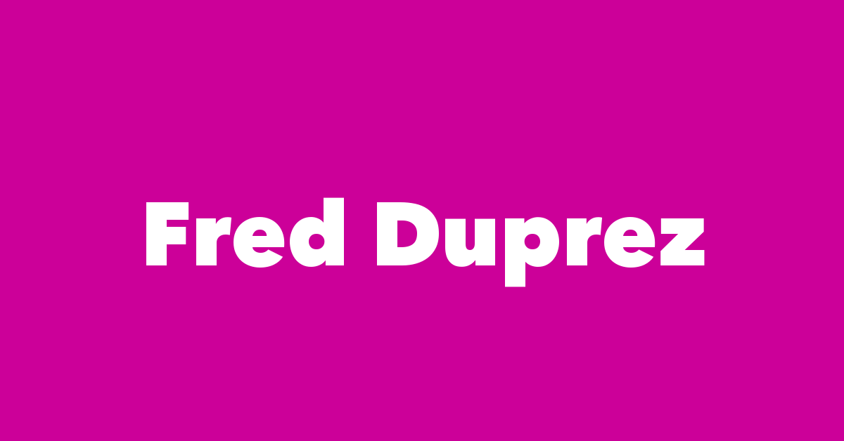Fred Duprez - Spouse, Children, Birthday & More