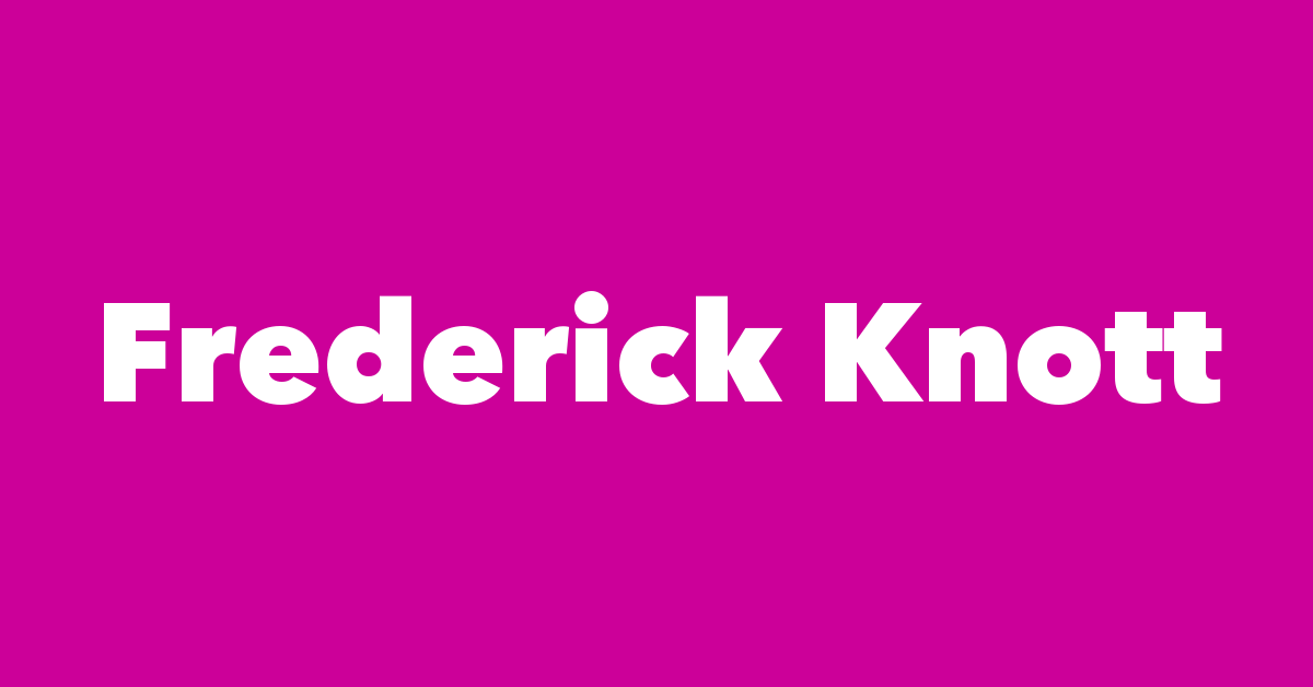 Frederick Knott - Spouse, Children, Birthday & More