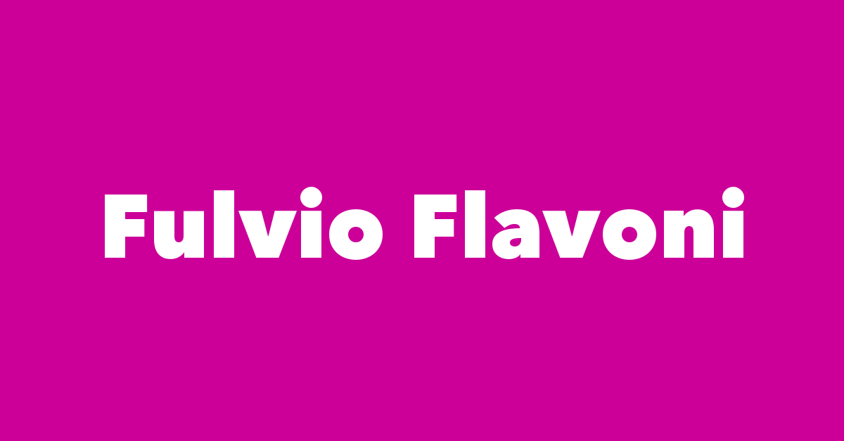 Fulvio Flavoni - Spouse, Children, Birthday & More