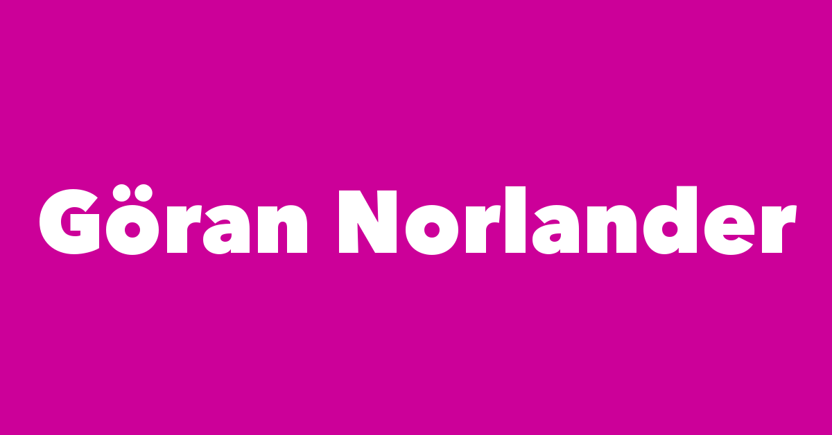 Göran Norlander - Spouse, Children, Birthday & More