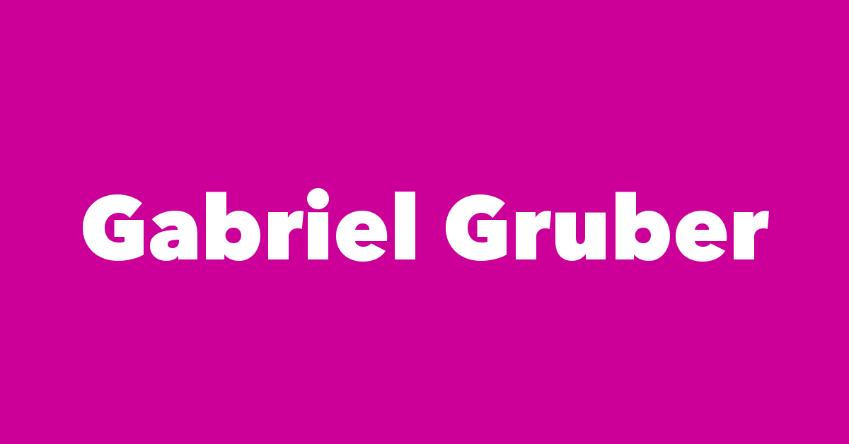 Gabriel Gruber - Spouse, Children, Birthday & More