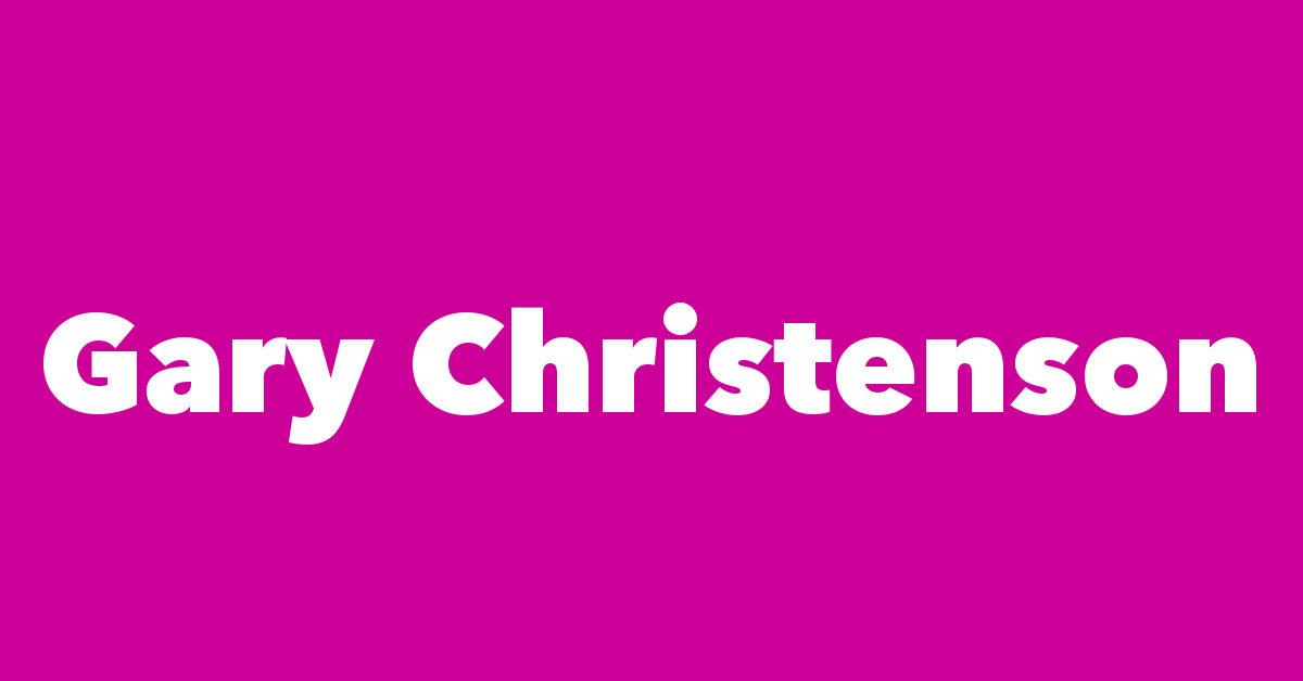 Gary Christenson - Spouse, Children, Birthday & More