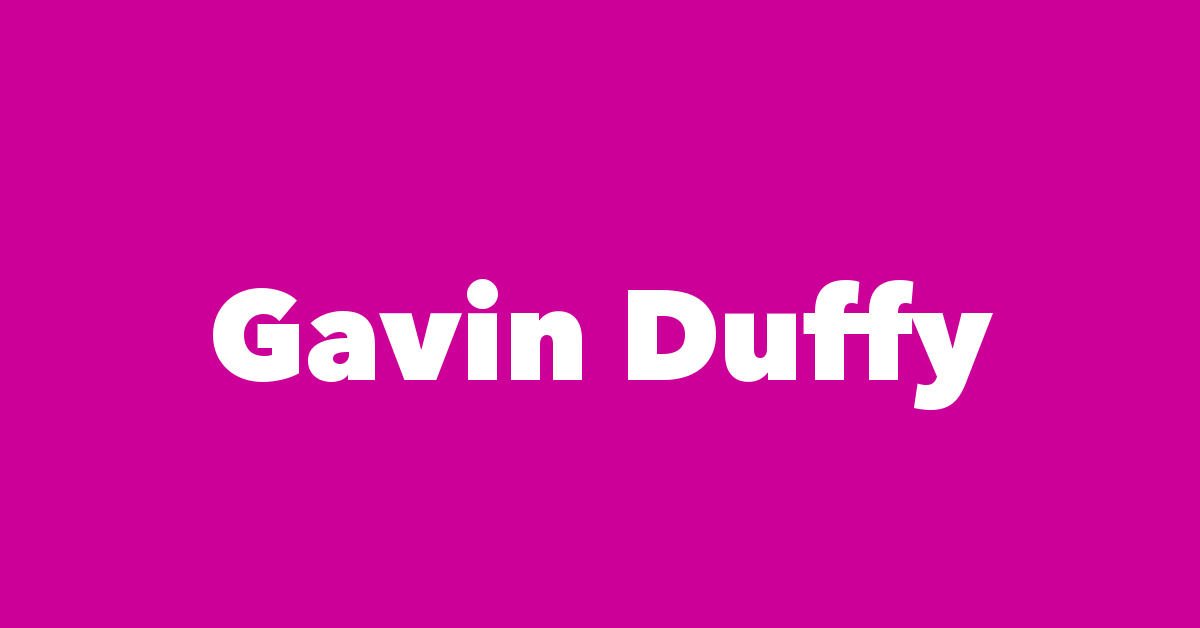 Gavin Duffy - Spouse, Children, Birthday & More