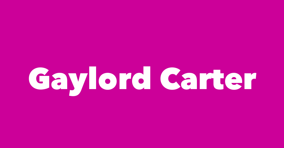 Gaylord Carter - Spouse, Children, Birthday & More
