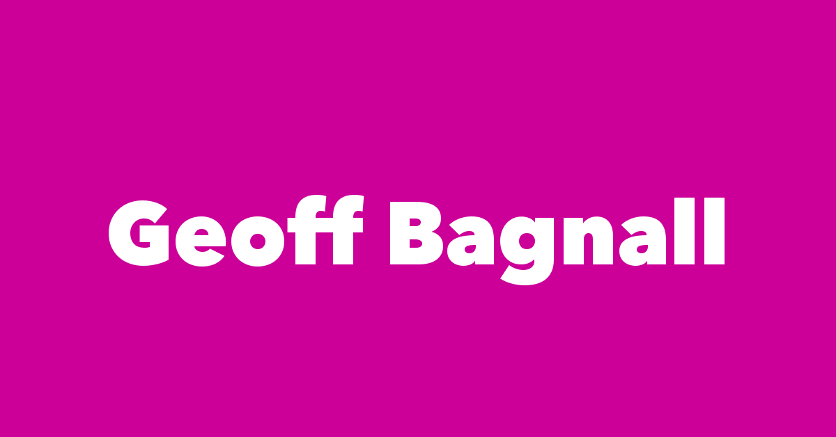 Geoff Bagnall - Spouse, Children, Birthday & More