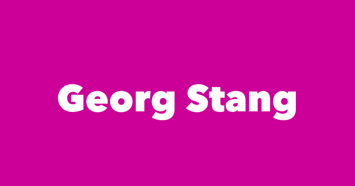 Georg Stang - Spouse, Children, Birthday & More