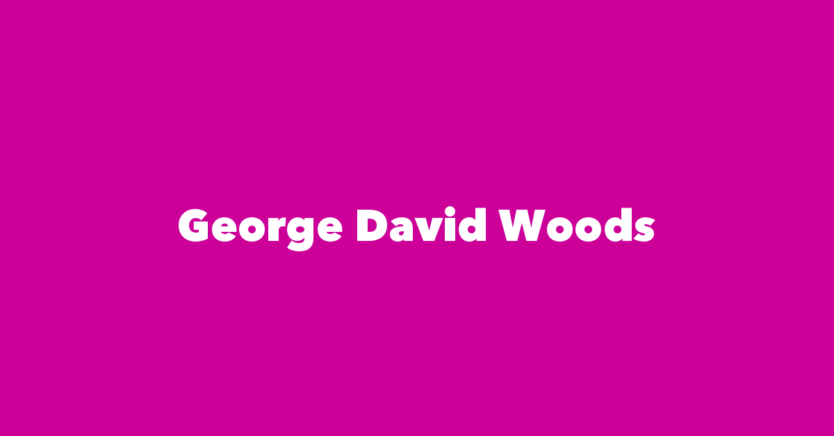 George David Woods - Spouse, Children, Birthday & More
