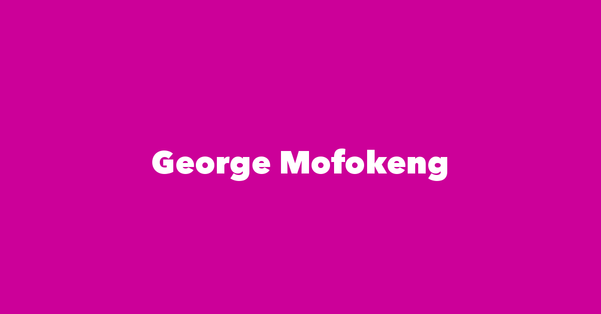George Mofokeng - Spouse, Children, Birthday & More