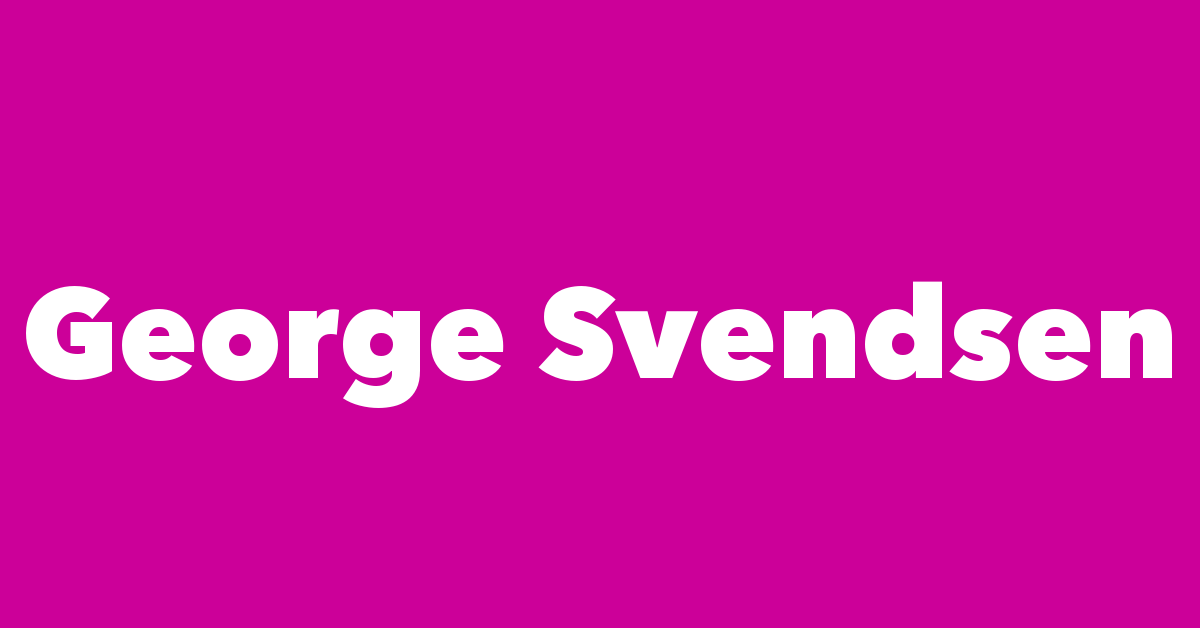 George Svendsen - Spouse, Children, Birthday & More