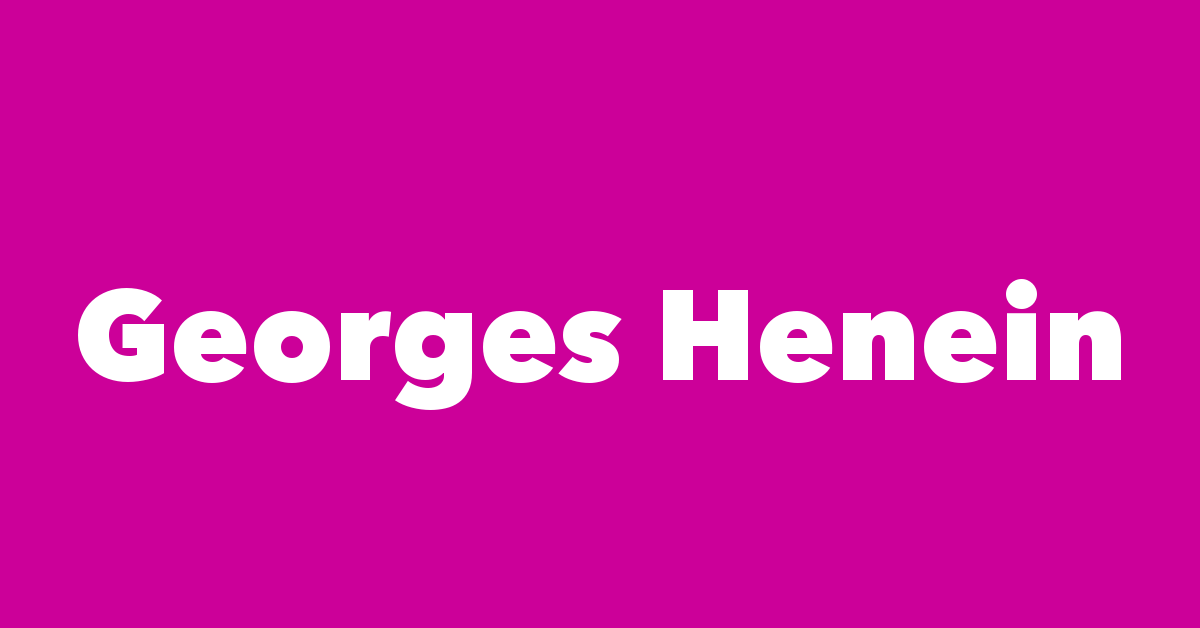 Georges Henein - Spouse, Children, Birthday & More
