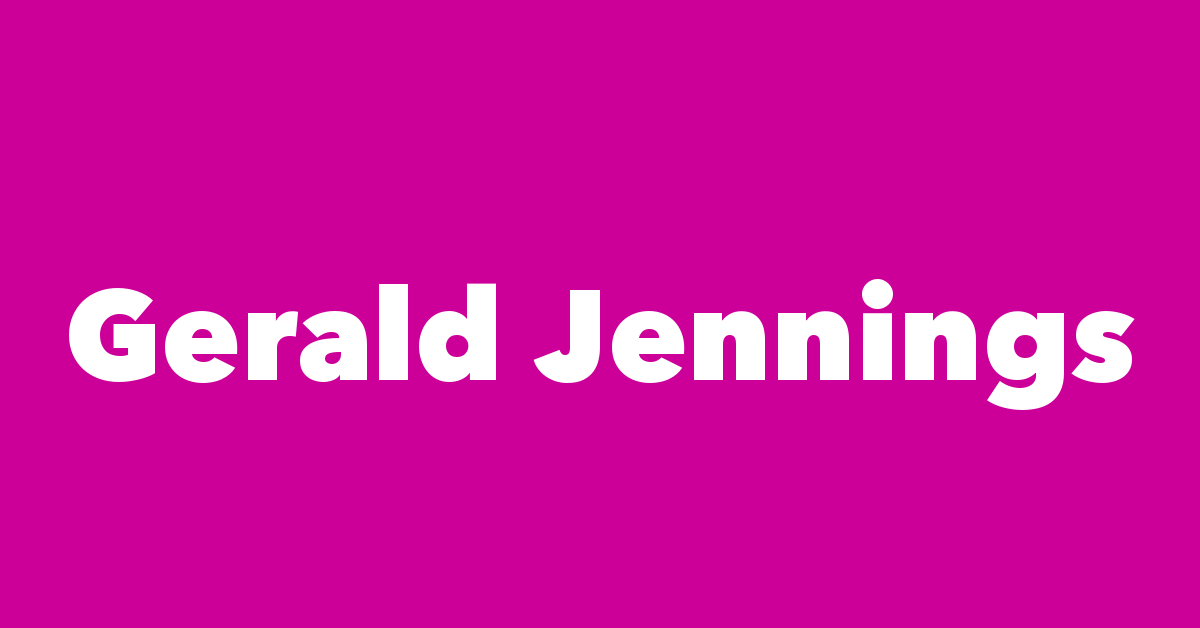 Gerald Jennings - Spouse, Children, Birthday & More