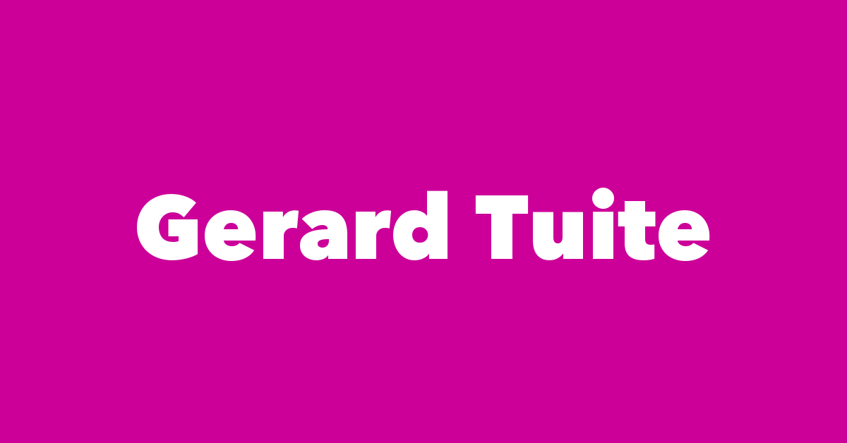 Gerard Tuite - Spouse, Children, Birthday & More