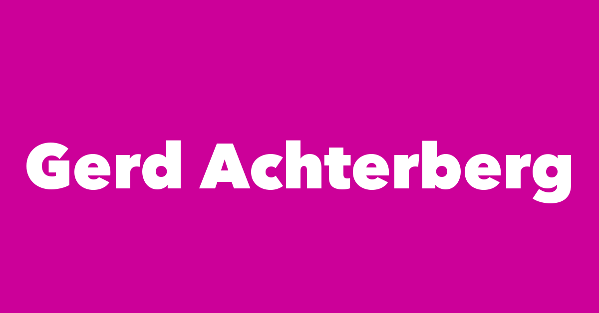 Gerd Achterberg - Spouse, Children, Birthday & More