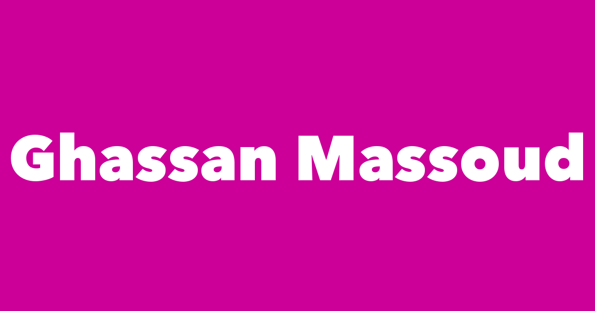 Ghassan Massoud - Spouse, Children, Birthday & More