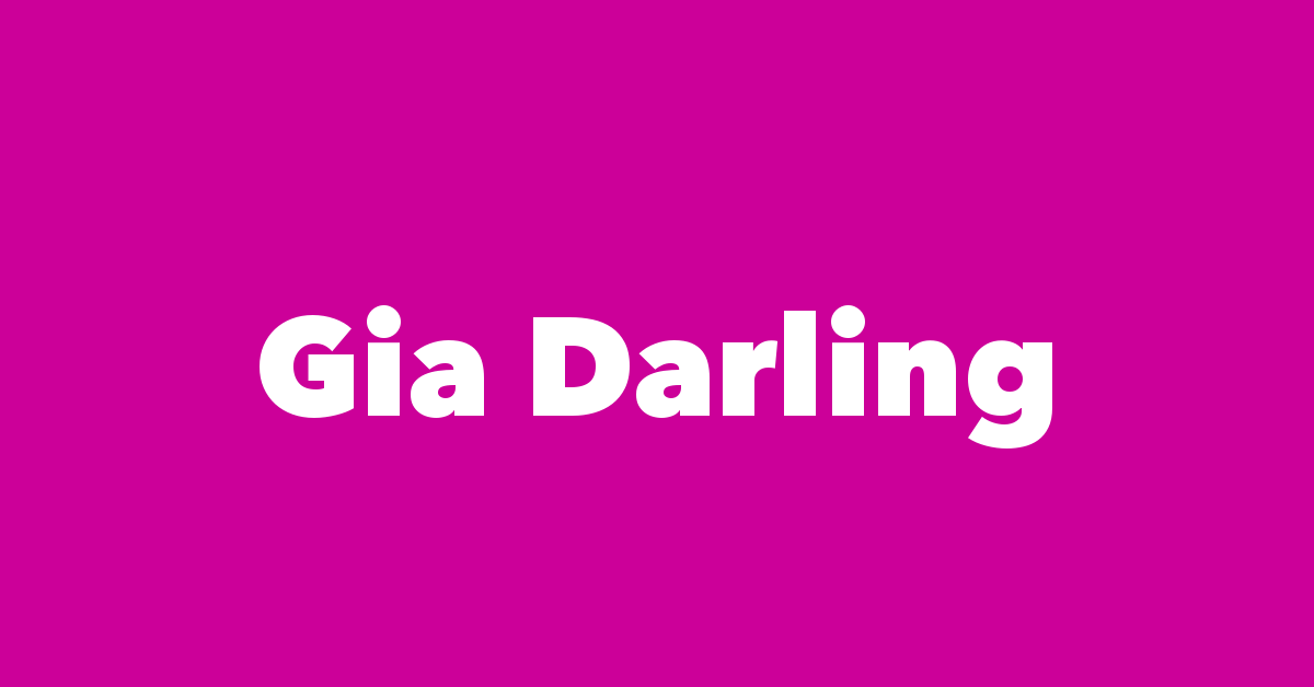 Gia Darling - Spouse, Children, Birthday & More