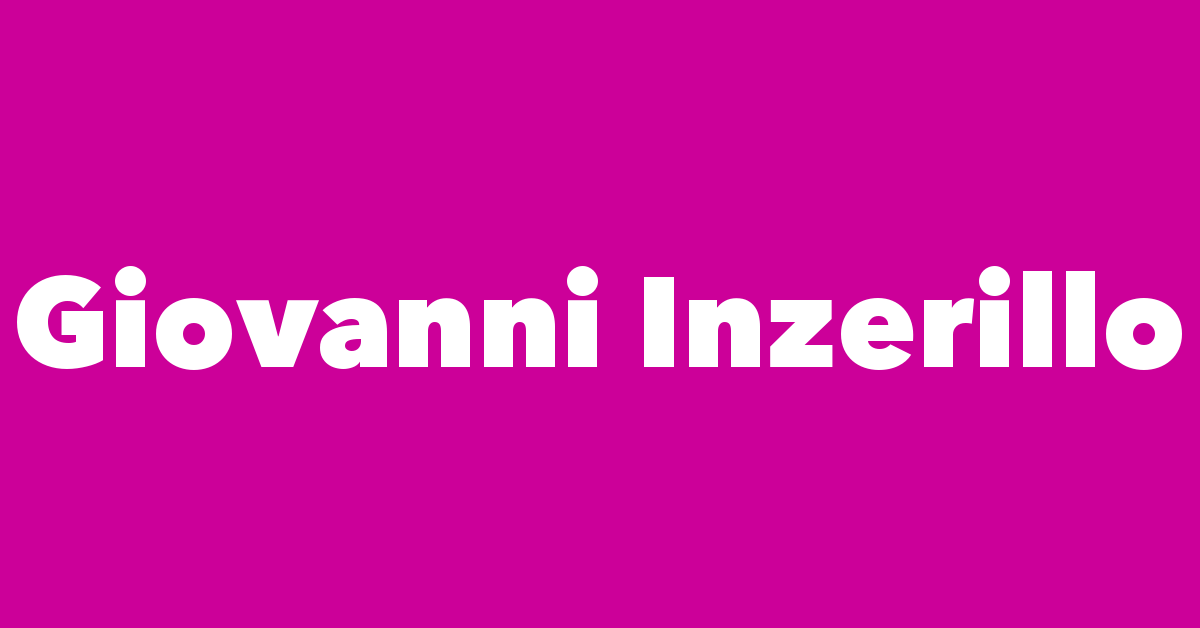 Giovanni Inzerillo - Spouse, Children, Birthday & More