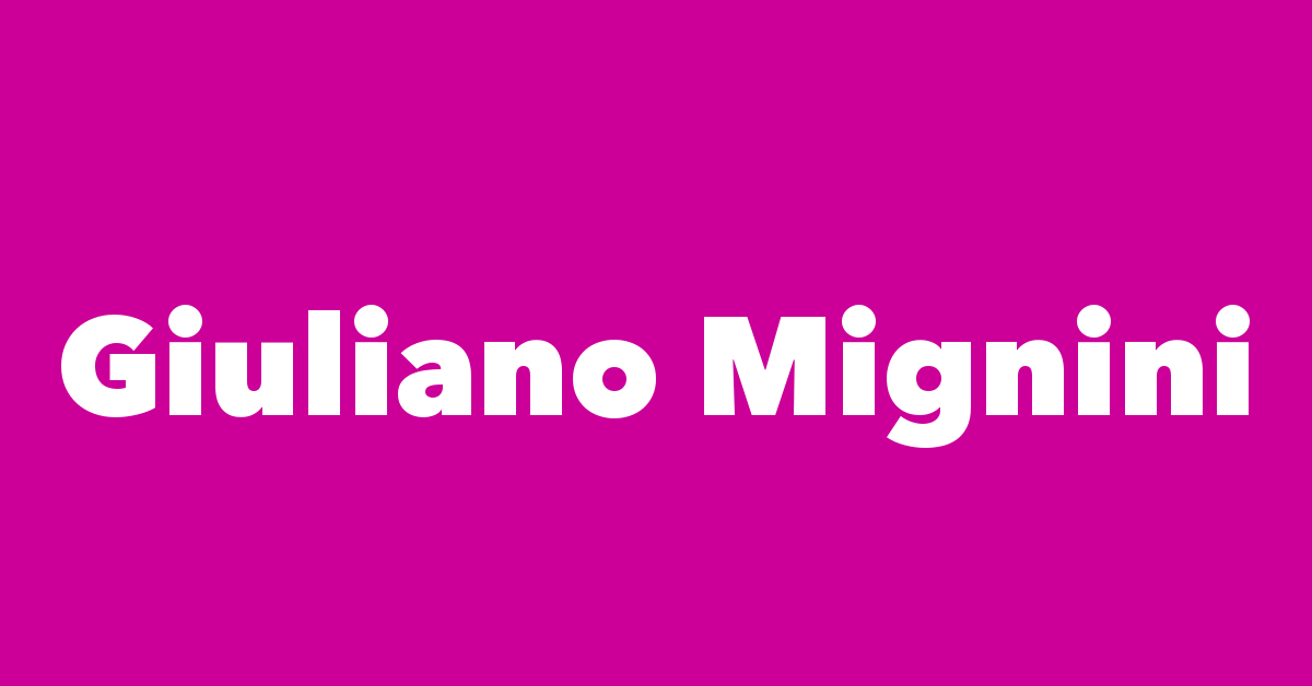 Giuliano Mignini - Spouse, Children, Birthday & More