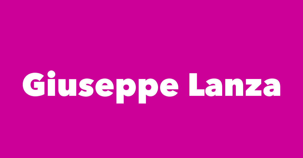 Giuseppe Lanza - Spouse, Children, Birthday & More