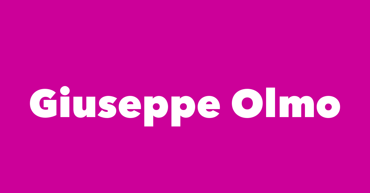 Giuseppe Olmo - Spouse, Children, Birthday & More