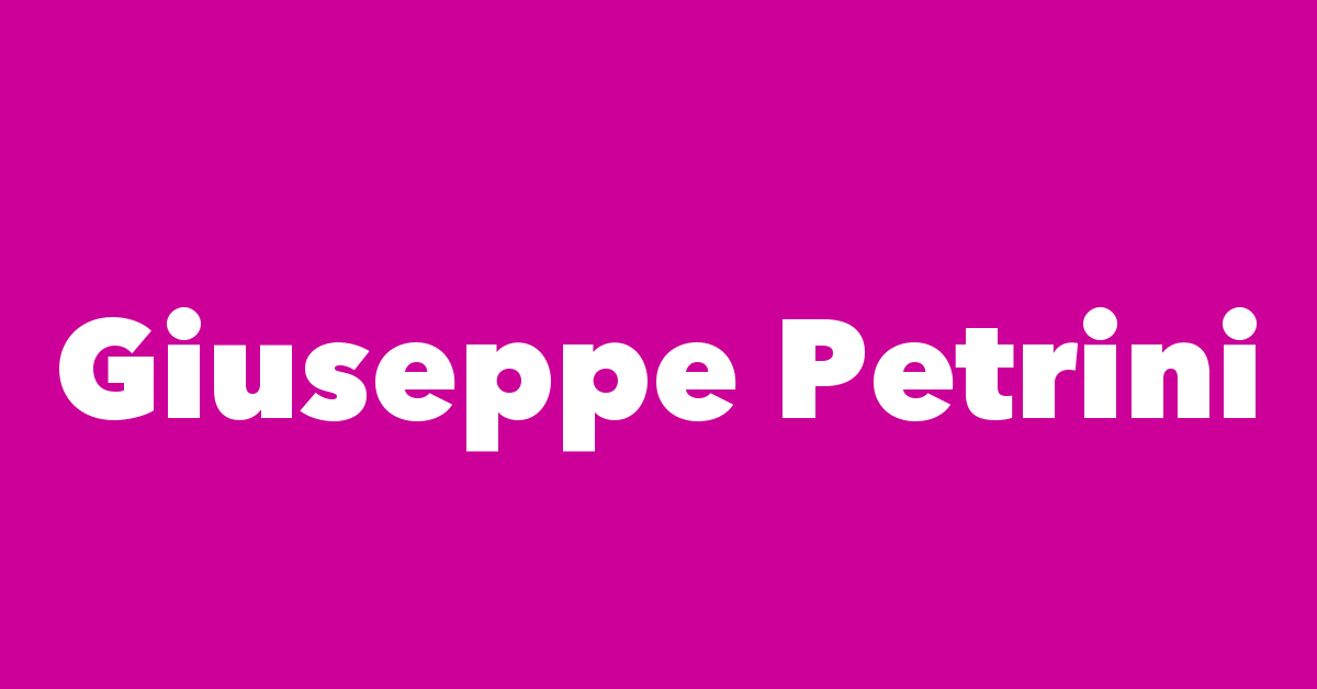 Giuseppe Petrini - Spouse, Children, Birthday & More
