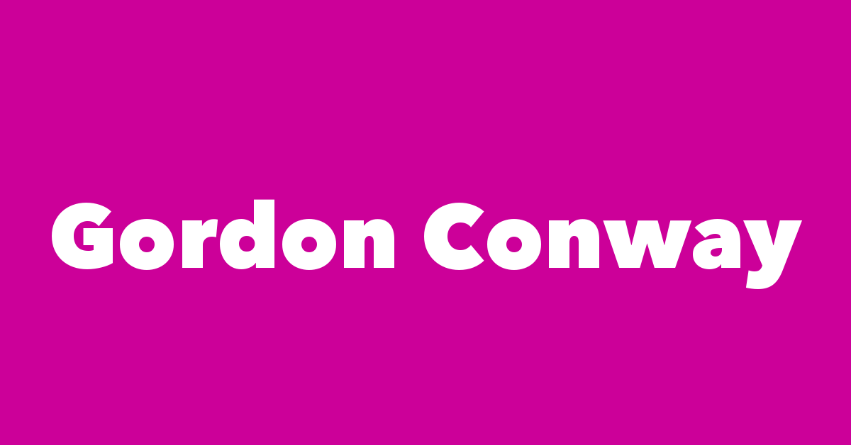 Gordon Conway - Spouse, Children, Birthday & More