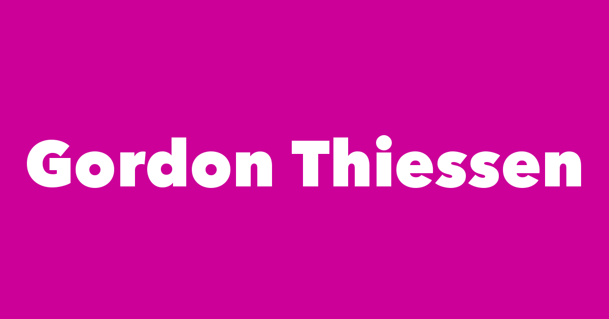 Gordon Thiessen - Spouse, Children, Birthday & More