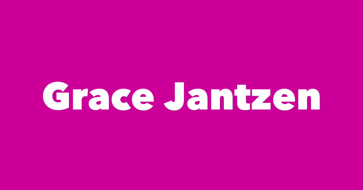Grace Jantzen - Spouse, Children, Birthday & More
