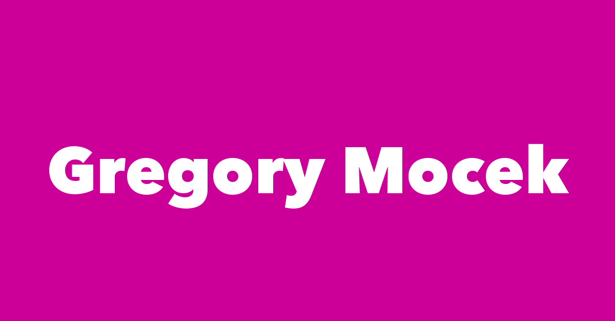 Gregory Mocek - Spouse, Children, Birthday & More
