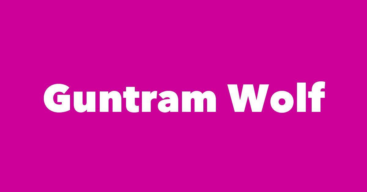 Guntram Wolf - Spouse, Children, Birthday & More