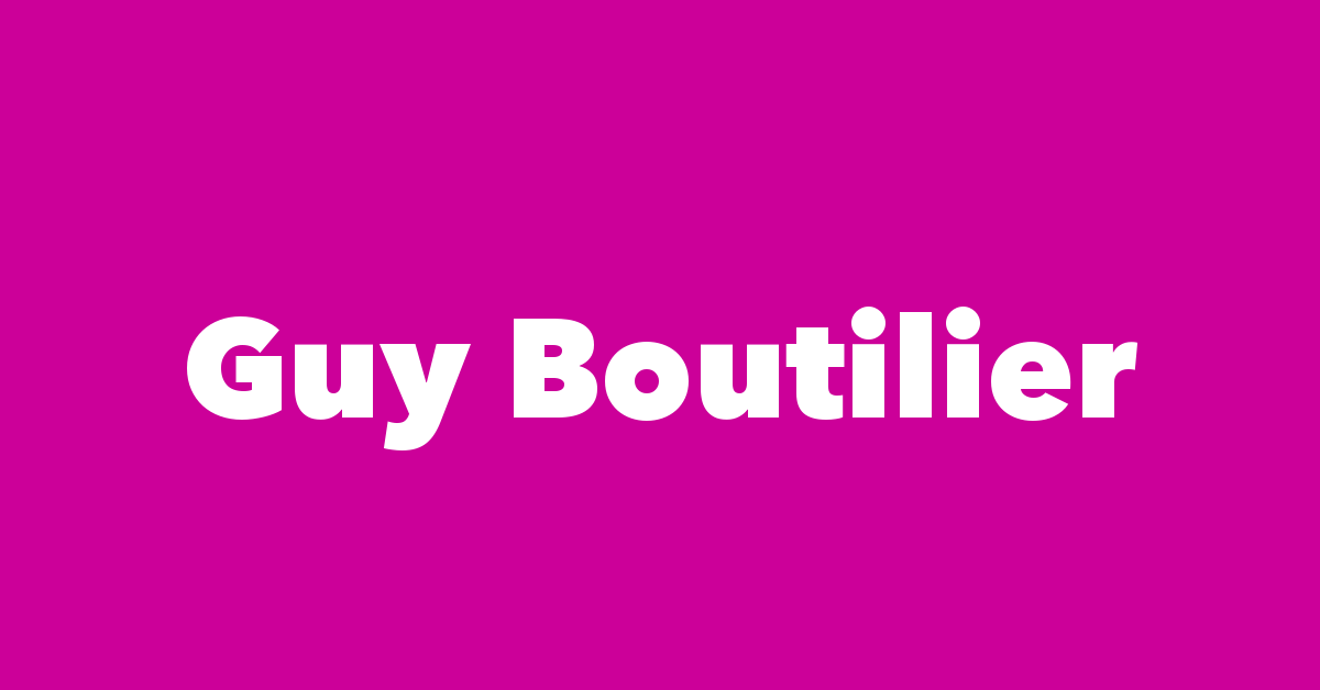 Guy Boutilier - Spouse, Children, Birthday & More