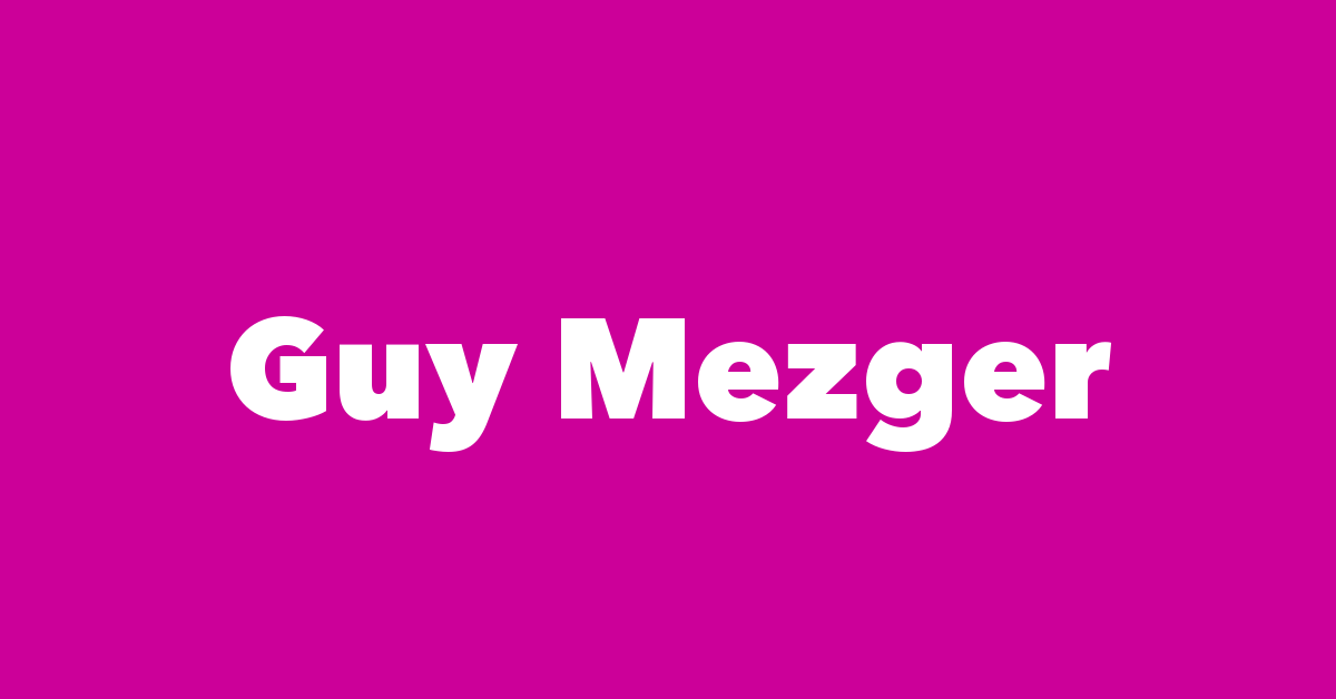 Guy Mezger - Spouse, Children, Birthday & More