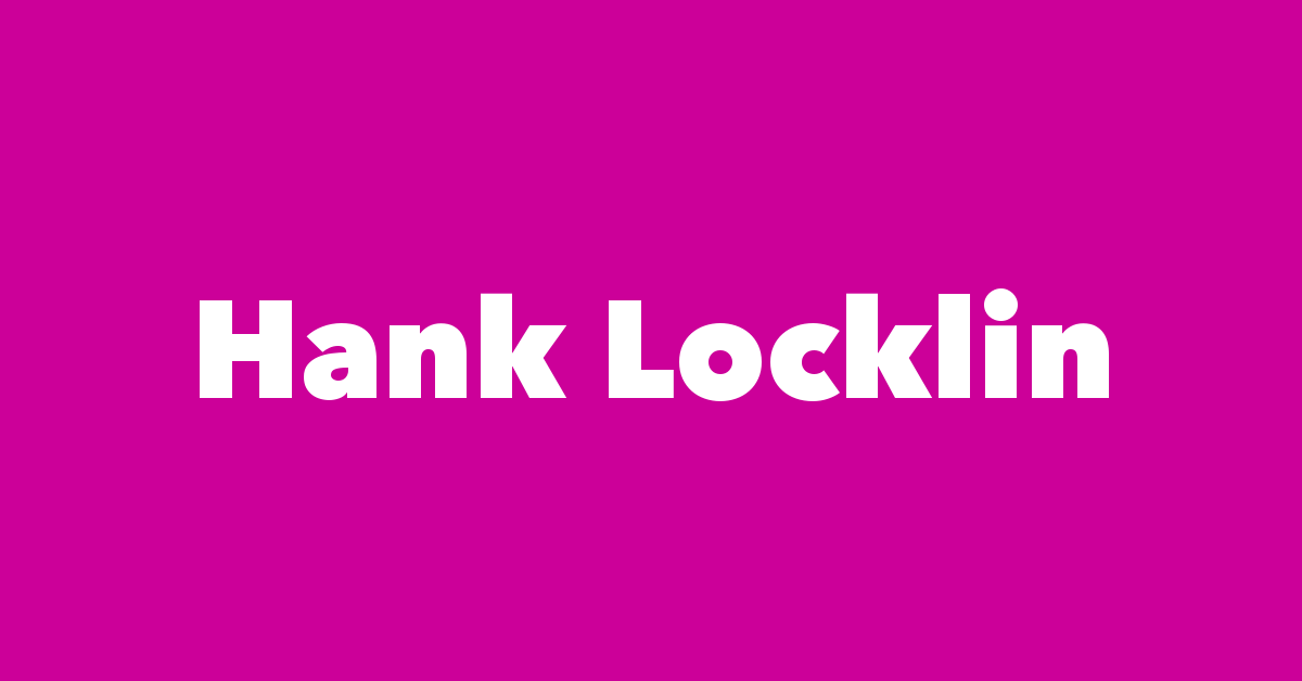 Hank Locklin - Spouse, Children, Birthday & More