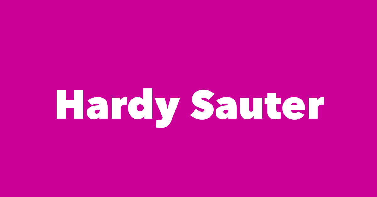 Hardy Sauter - Spouse, Children, Birthday & More