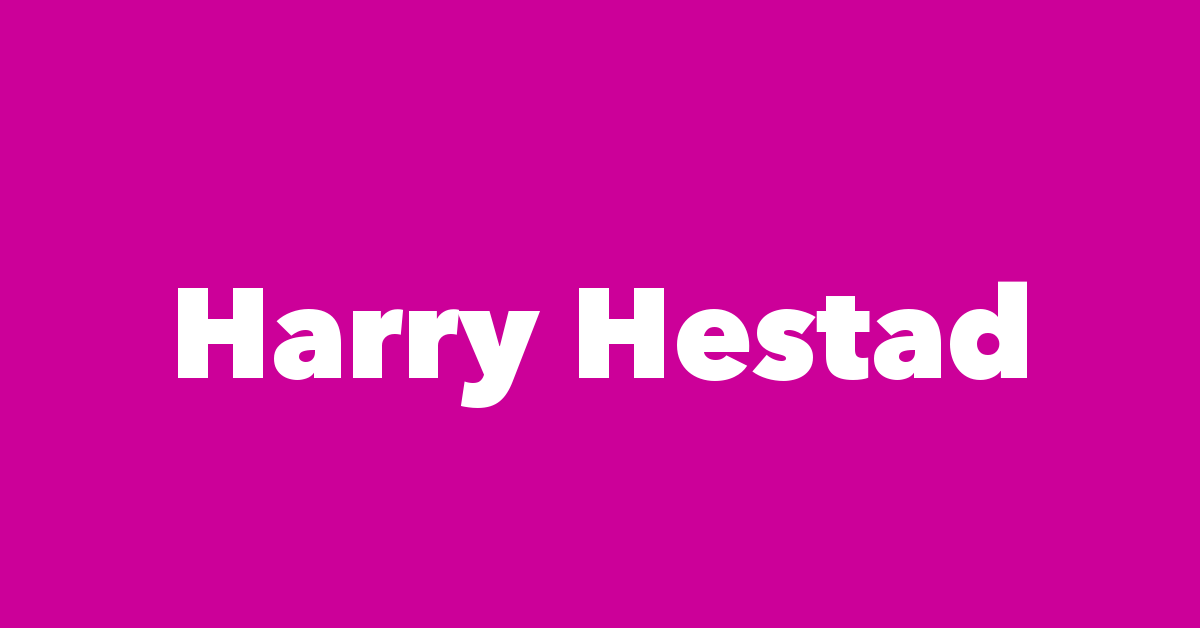 Harry Hestad - Spouse, Children, Birthday & More