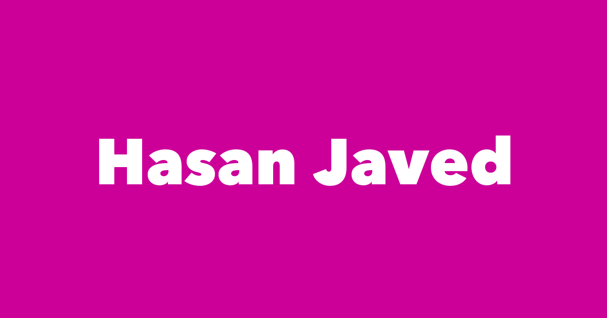 Hasan Javed - Spouse, Children, Birthday & More