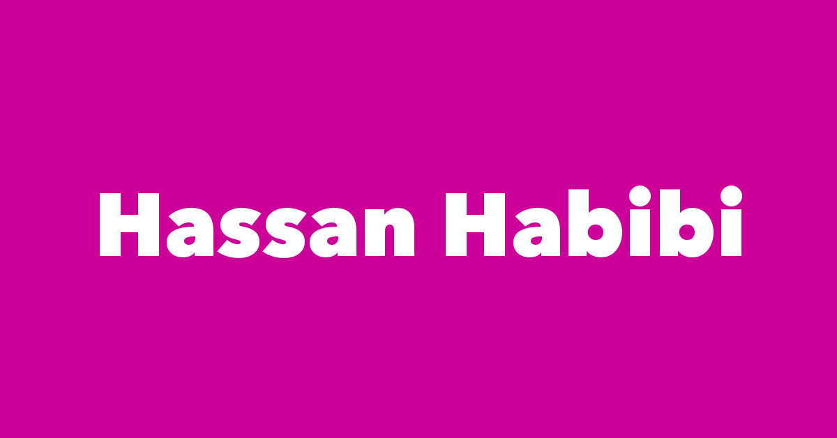 Hassan Habibi - Spouse, Children, Birthday & More