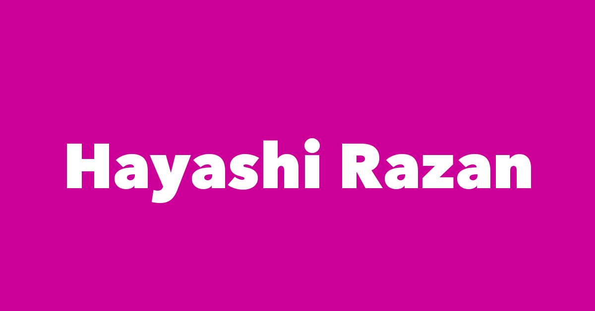 Hayashi Razan - Spouse, Children, Birthday & More