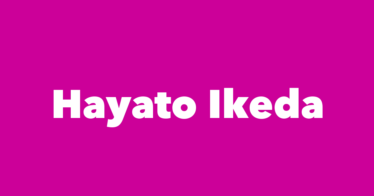 Hayato Ikeda - Spouse, Children, Birthday & More